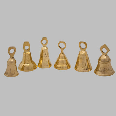 3" Assorted Brass Bells at Bellbazaar.com